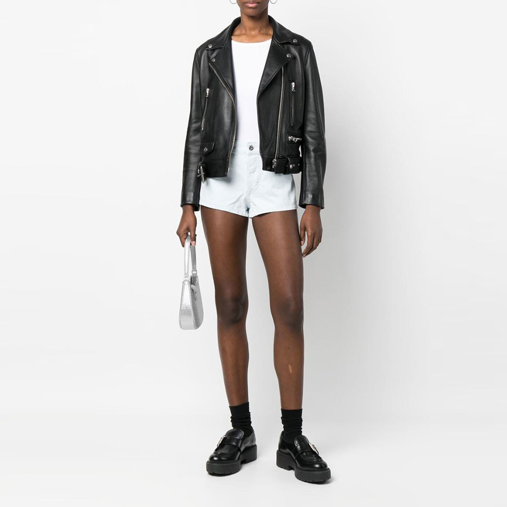 MIU MIU Miu Miu Logo Denim Shorts